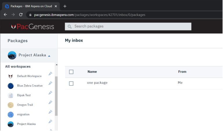 Working with Workspaces in Aspera on Cloud - PacGenesis
