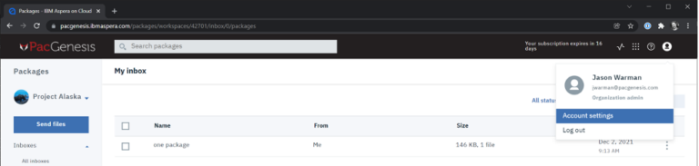 Working with Workspaces in Aspera on Cloud - PacGenesis