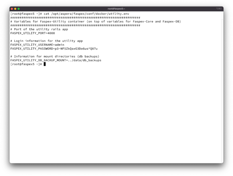 Accessing the Faspex 5 Utility Application - PacGenesis